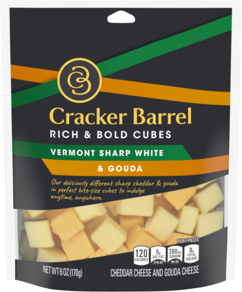 Snackable Cheese Cubes | Products | Cracker Barrel Cheese